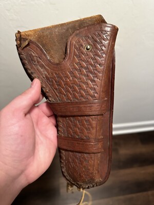 Vintage Weaved Pattern Colt Single Action Army Holster | eBay