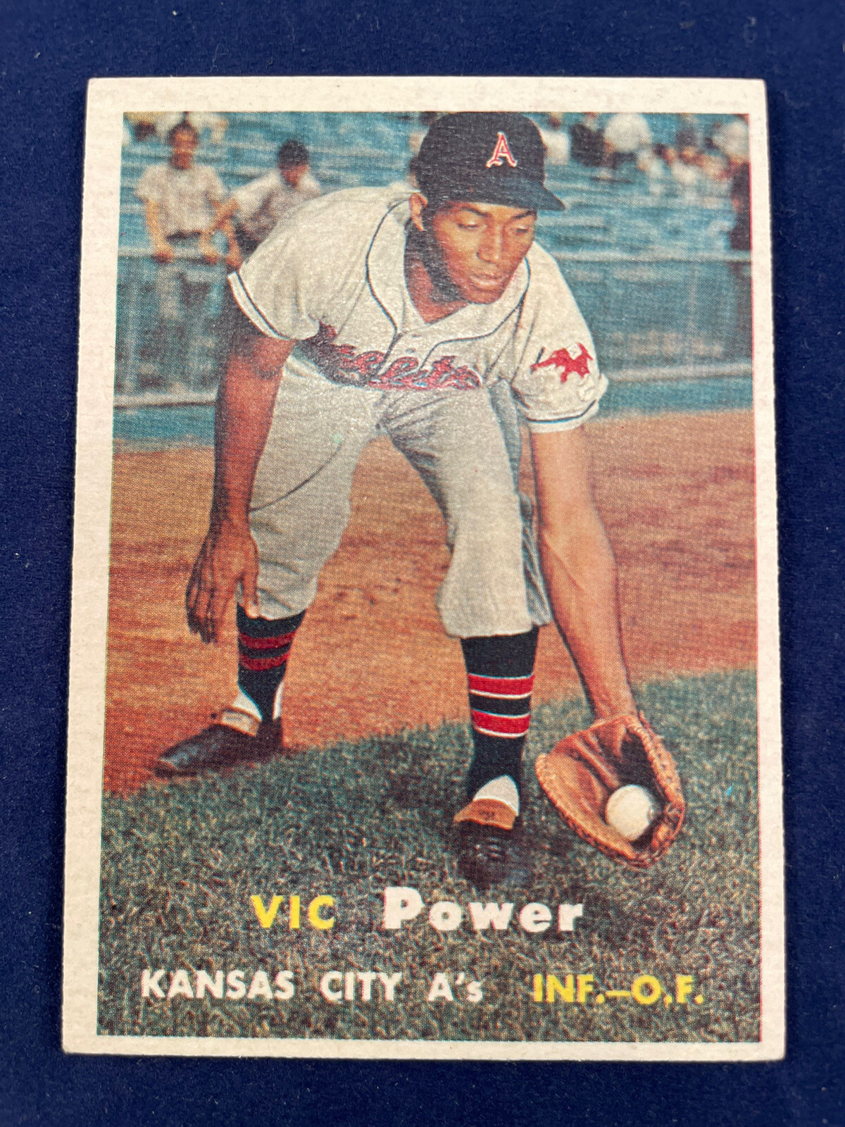1957 Topps #167 Vic Power Kansas City Athletics Baseball Card | eBay