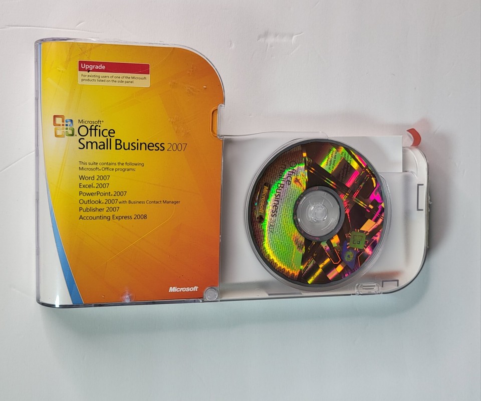 Microsoft Office Small Business 2007 Upgrade w/ Key (2) Discs-BOOKLET ...