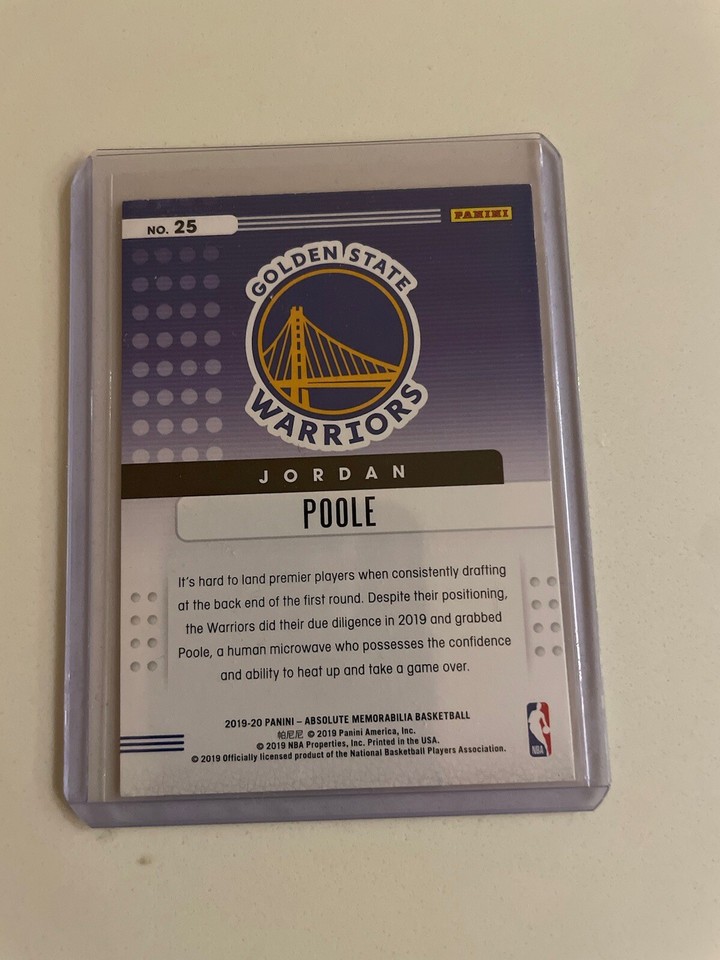 Absolute- Rookies Yellow #25 Jordan Poole (RC) + Mosaic Kory Kispert RC ...