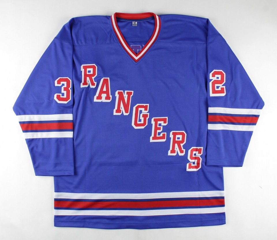 Stephane Matteau Signed New York Rangers Jersey Inscribed "94 Champs ...