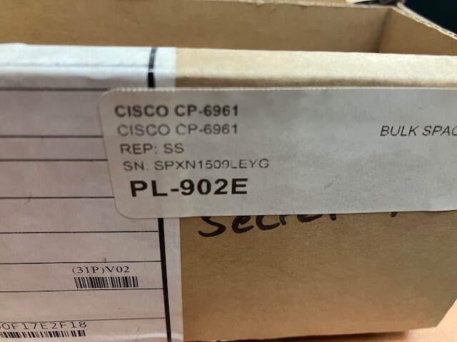 Cisco 6961 CP-6961-C-K9 Unified 12-line IP Phone with Anti-Glare LCD ...