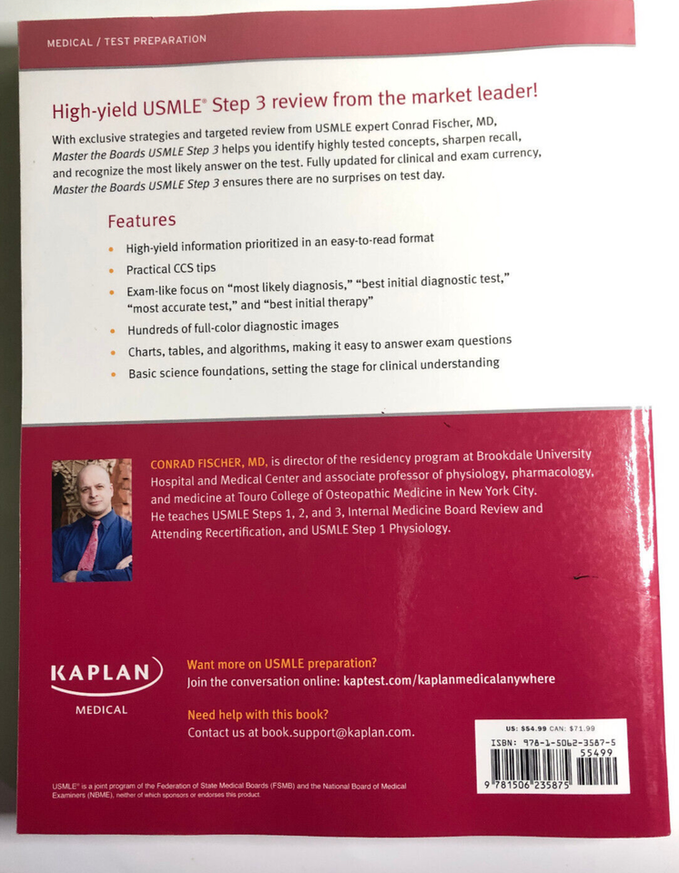 Master the Boards USMLE Step 3 by Conrad Fischer 5th Edition 2018 ...