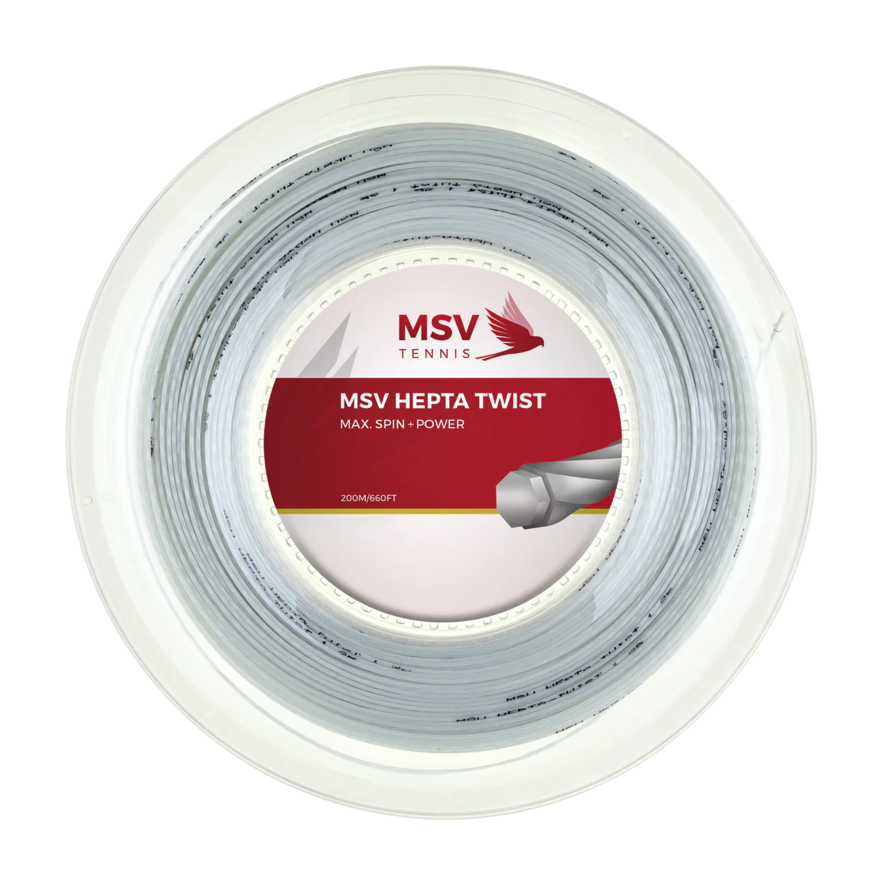 MSV Hepta Twist Tennis String 200m 1.30mm white | eBay