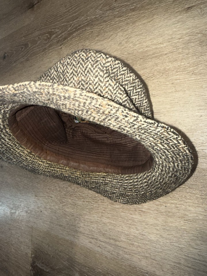 Vintage David Hanna & Sons Donegal Irish Wool Tweed Drop Brim Sz-7 3/4 ...