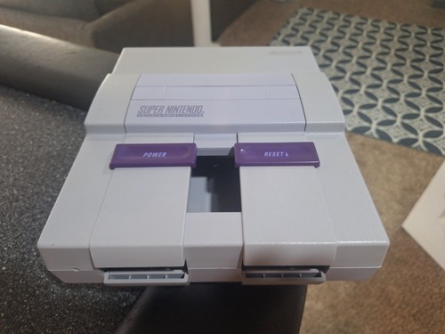 SNES Super Nintendo OEM Replacement TOP BOTTOM COMPLETE SHELL Good ...