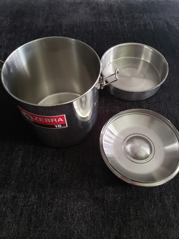 Zebra Billy Can Loop Handle Pot 16cm Stainless Steel Car Camping Kit | eBay