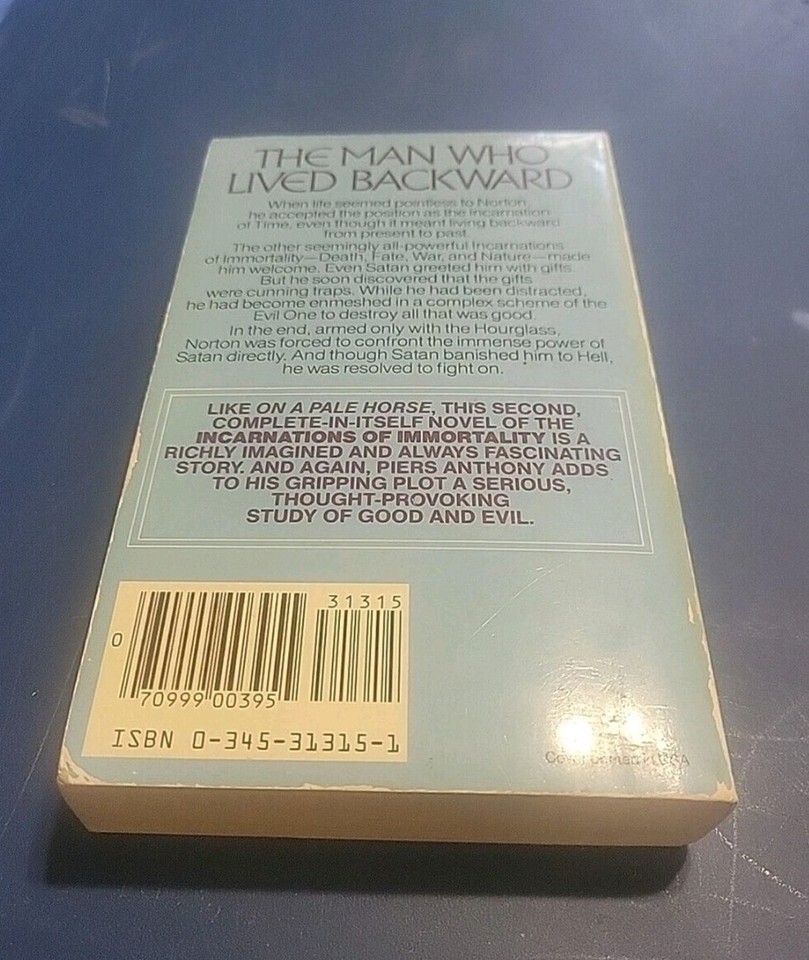 Bearing an Hourglass Piers Anthony Incarnations of Immortality PB | eBay