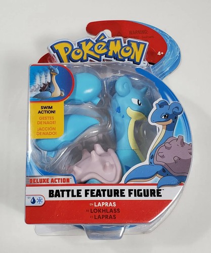 POKEMON LAPRAS BATTLE FEATURE FIGURE WICKED COOL TOYS SERIES 1 MOSC ...