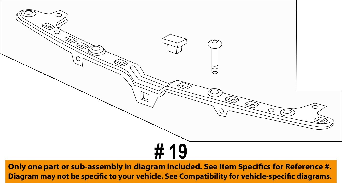 Cadillac GM OEM 2018 XTS Front Bumper Grille-Center Support 84205593 | eBay