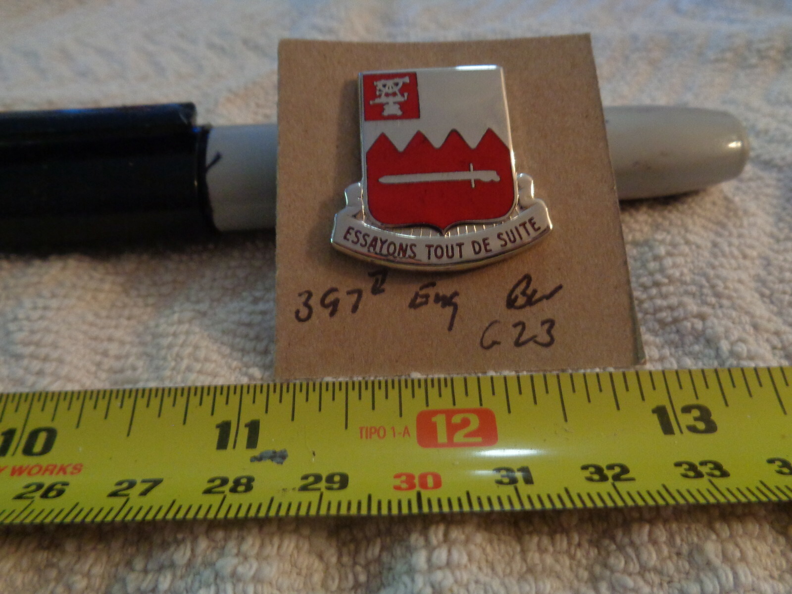 397th Engineer Battalion G23 Unit Crest, DI, DUI (DRAW#41) | eBay