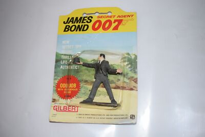 JAMES BOND 007 GILBERT TOYS ODD JOB W/ DANGEROUS DERBY - 1965- MOC ...