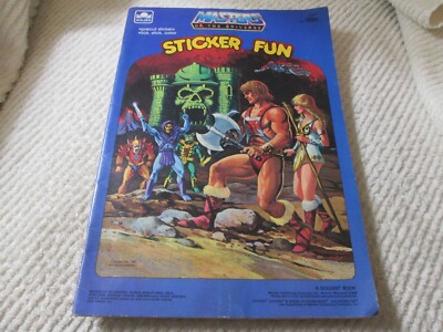 1982 He-Man Masters of the Universe MOTU Sticker Fun Book Vintage ...