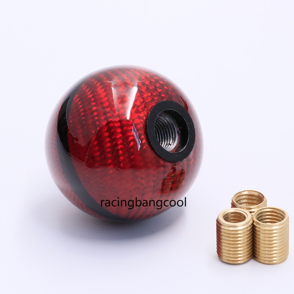 Mugen Red Carbon Fiber Red Shifter Shift Knob 6 Speed For Honda ...
