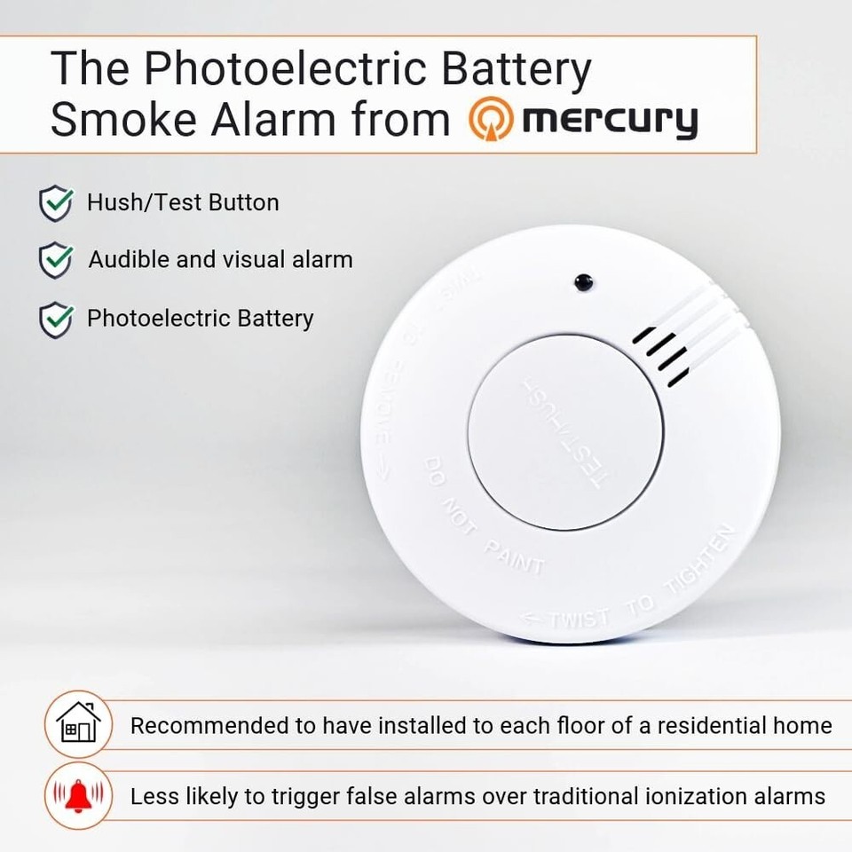 Home Smoke Alarm Photoelectric Battery Smoke Alarm Smoke Detector ...