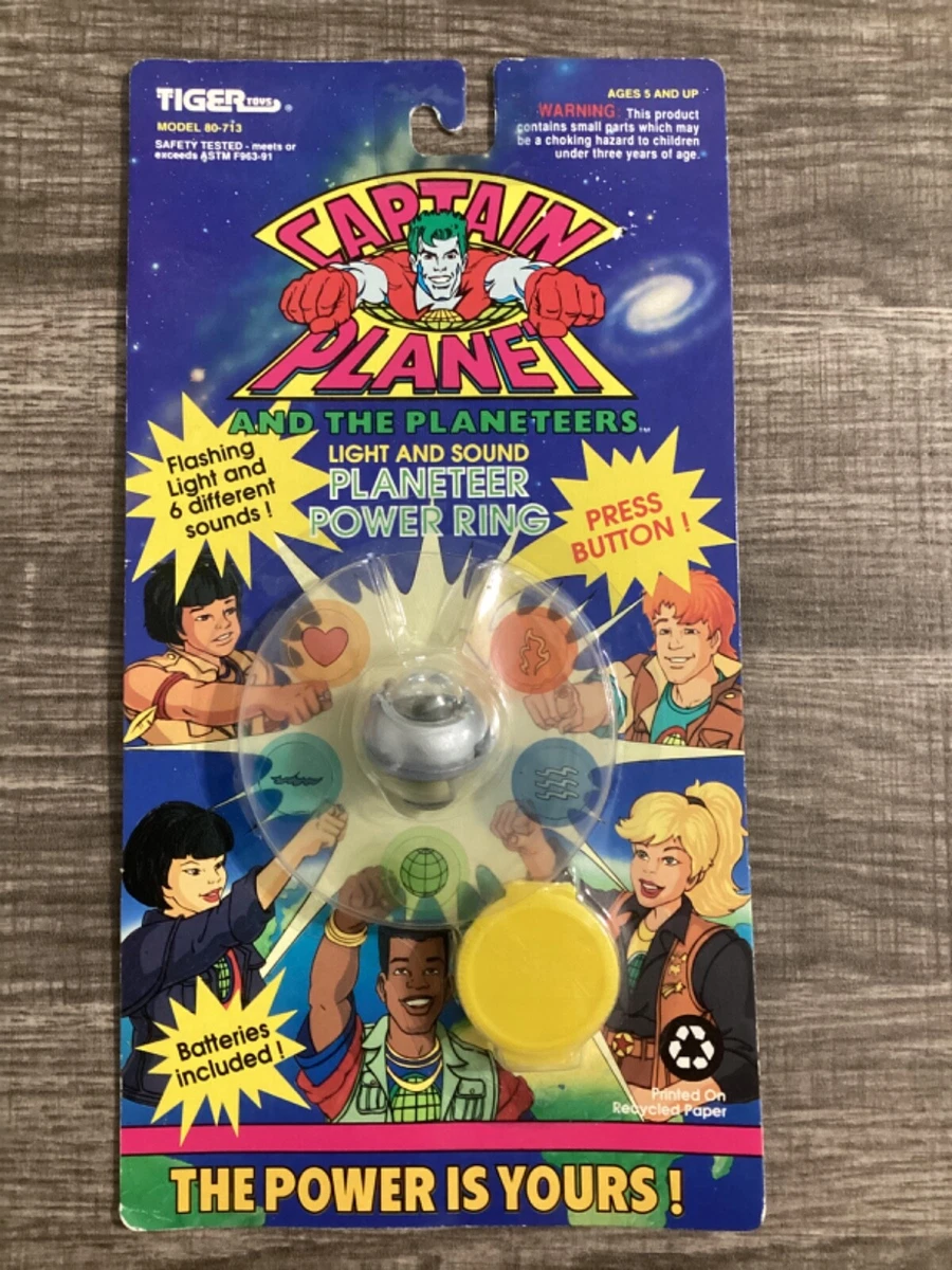 Captain Planet Planeteers Rings