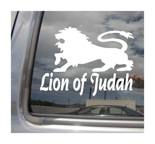The Lion of Judah - Jewish Jesus Tribe Car Vinyl Decal Window Sticker ...