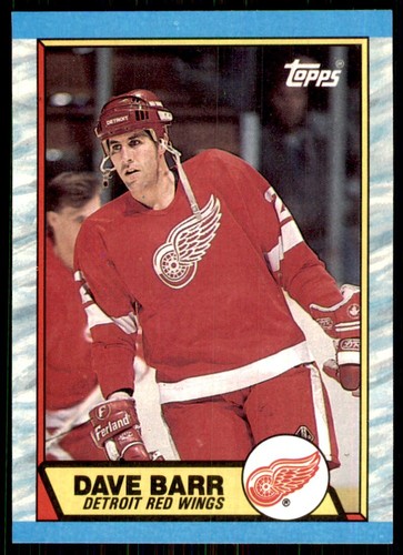 1989-90 TOPPS DAVE BARR DETROIT RED WINGS #13 | eBay