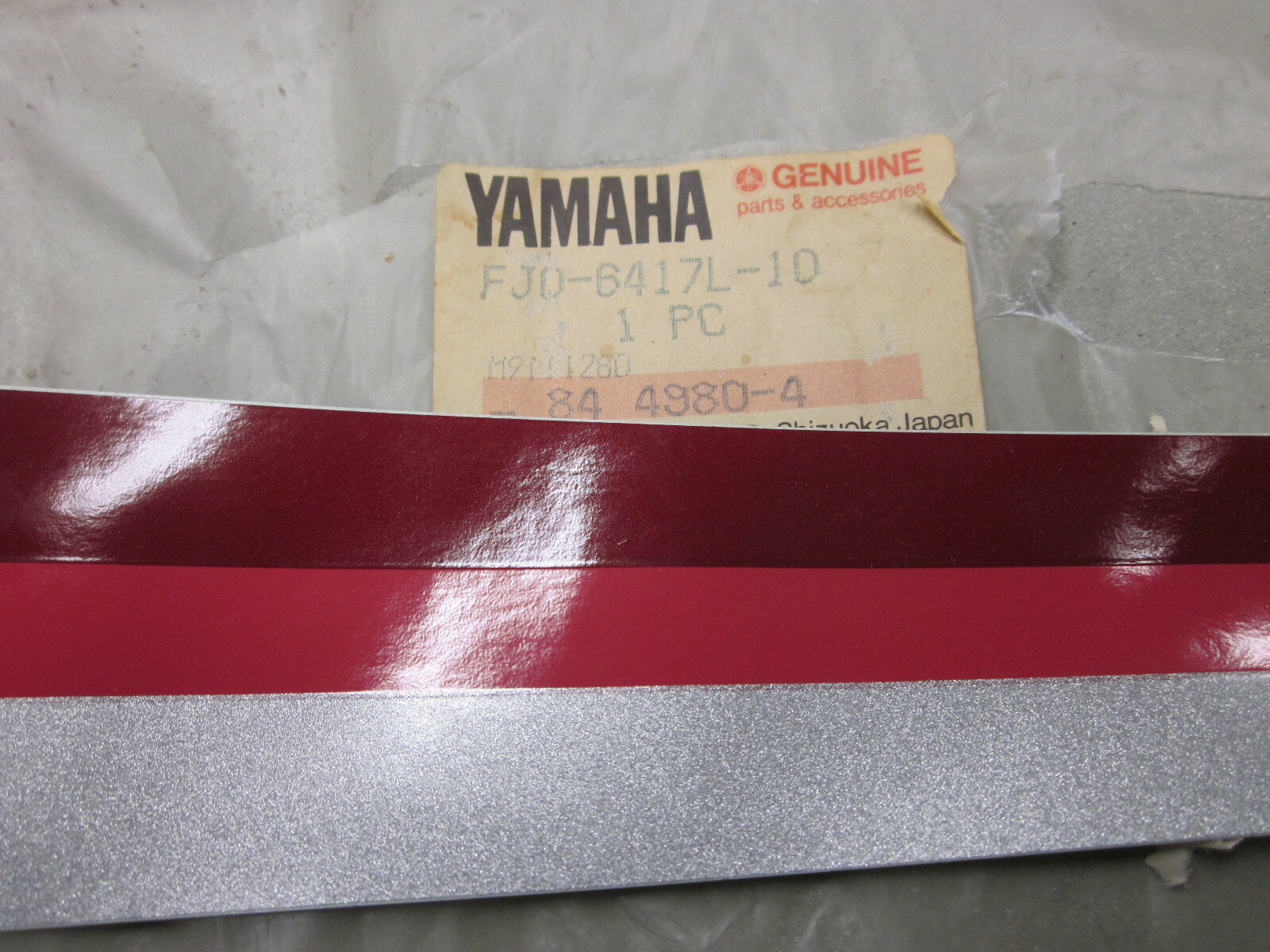 NOS Yamaha Wave Runner Graphic B 1992-1993 WRA650 FJ0-6417L-10 Qty 1 | eBay