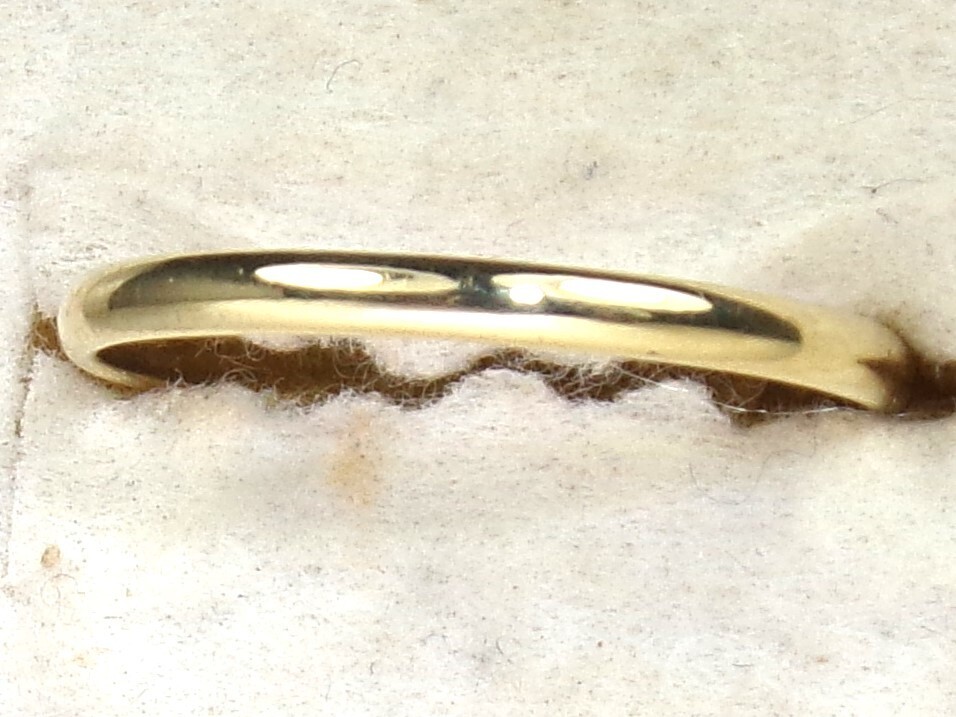 Frederick Goldman 10k Yellow Gold .417 Thin Polished Band Fine Ring ...