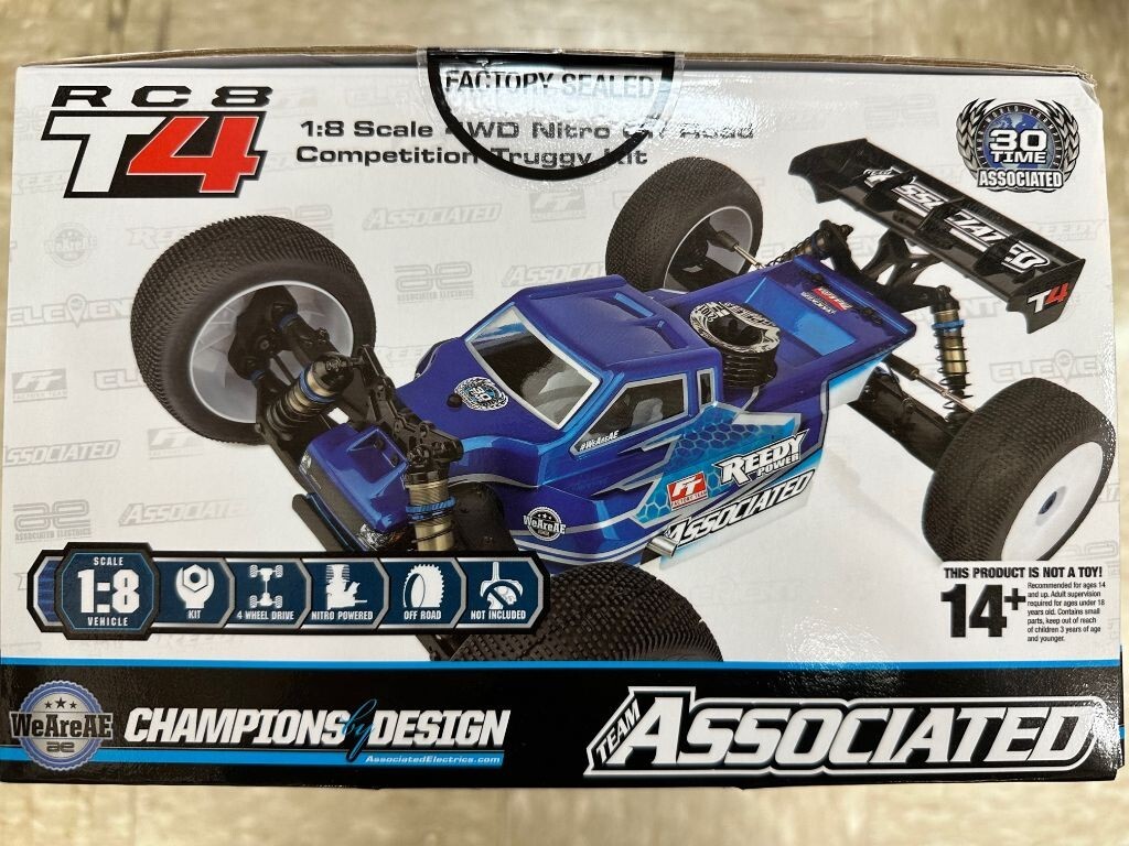 Team Associated RC8T4 Team 1/8 4WD Off-Road Nitro Truggy Kit ASC80947 ...