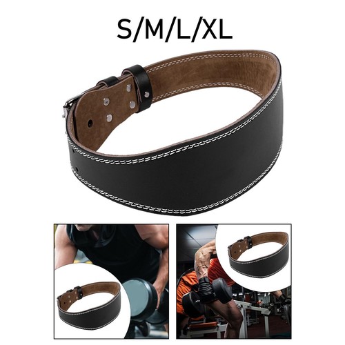 Weight Lifting Belt Adjustable PU Leather Waist Protection Waistband ...