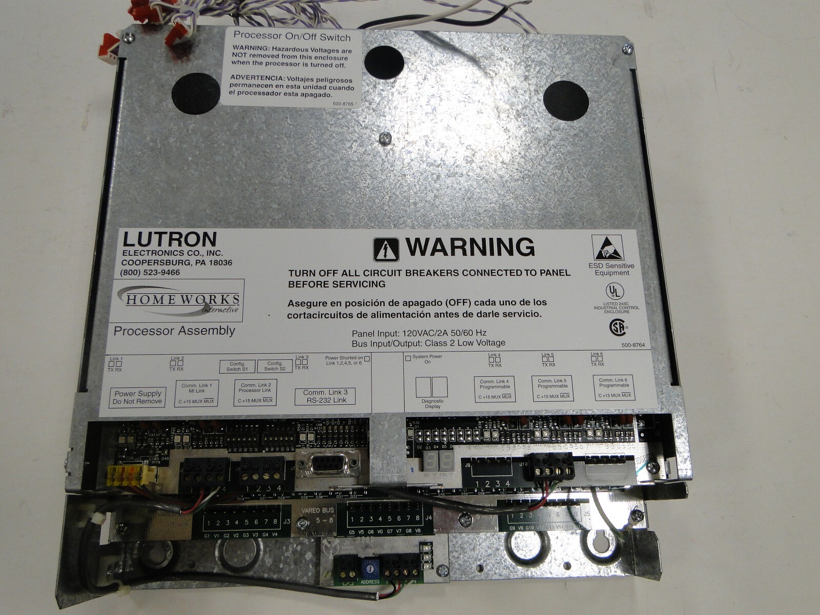 LUTRON HWI-PM-D48-120 Homeworks Interactive Processor - New Battery | eBay