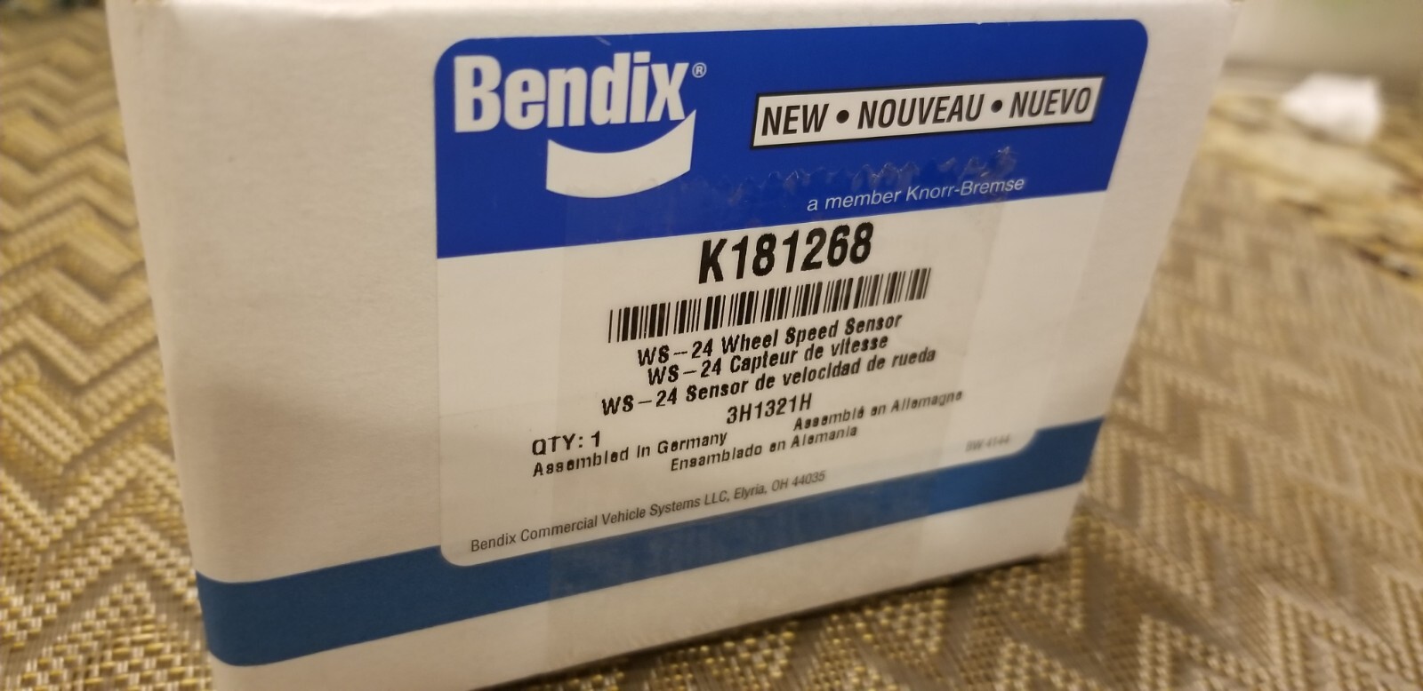BENDIX NEW WS-24 Wheel Speed Sensor. K181268 | eBay