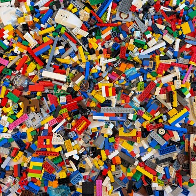 Mixed Lot of Random Lego Pieces 6 Pounds Loose Bricks Small Pieces Bulk ...