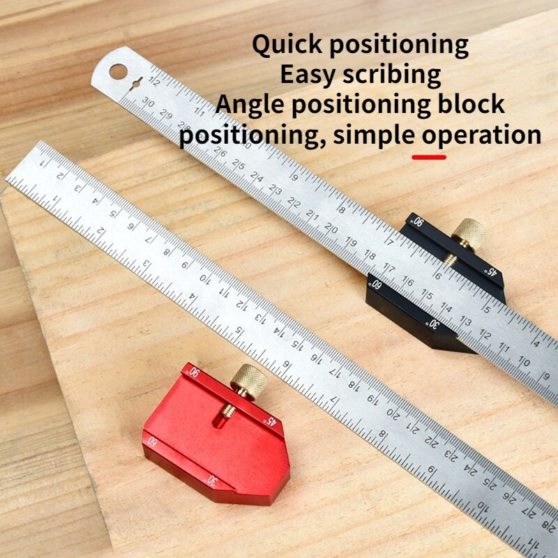 Angle Scriber Steel Ruler Positioning Woodworking Line Scriber for9443 ...