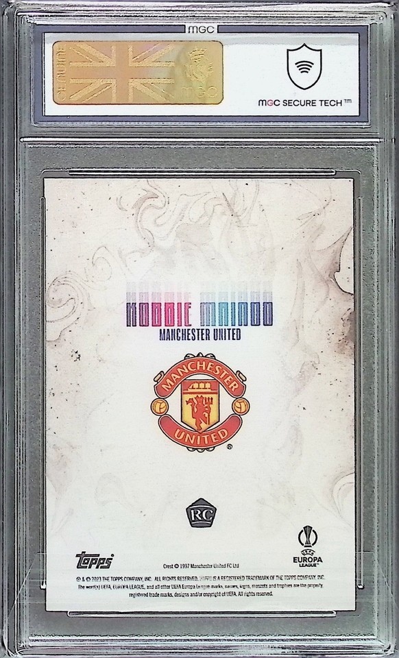Kobbie Minoo RC Manchester Utd Wonderkid Topps Musiala Curate 2023 MGC ...
