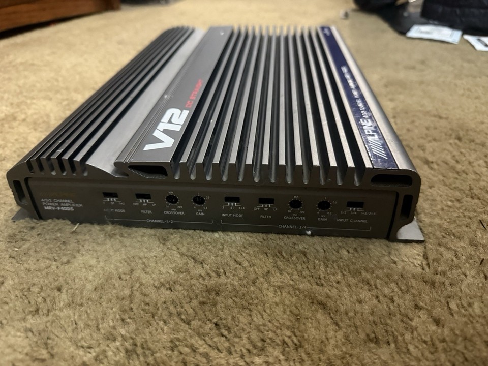 Alpine MRV-F400 S Car Amplifier V12 4/3/2 Channel Power Amp Operation ...