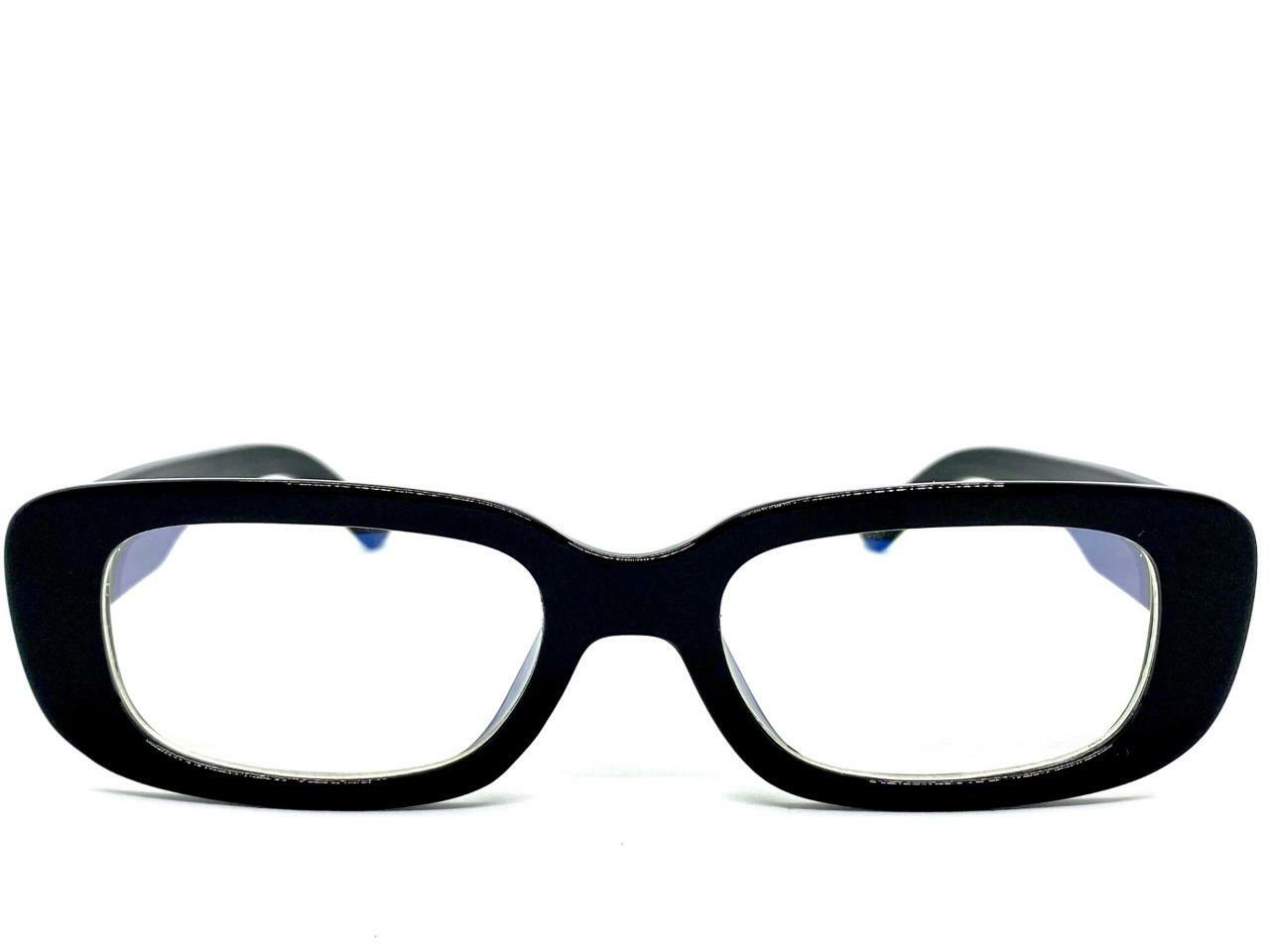 Classic Retro Square Computer EYE GLASSES Black Frame Blue Light ...