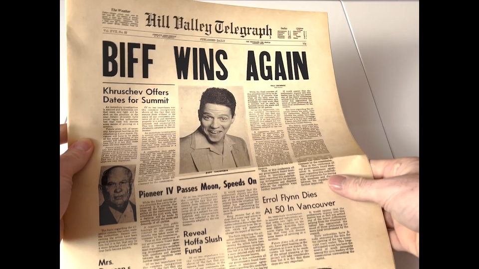Back to the Future Hill Valley Telegraph Newspaper Prop with 8 cover ...