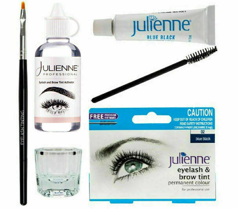 Julienne Professional Eyelash & Eyebrow Dye Tint Lash or Full Kit - All ...