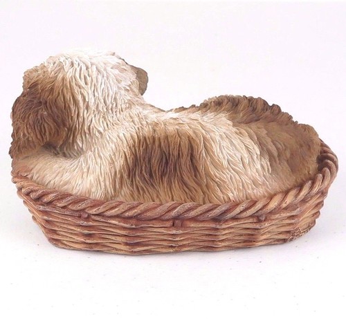 Wicker Basket Pups Puppy Dog Collectible Figurine Miniature 6"L New | eBay