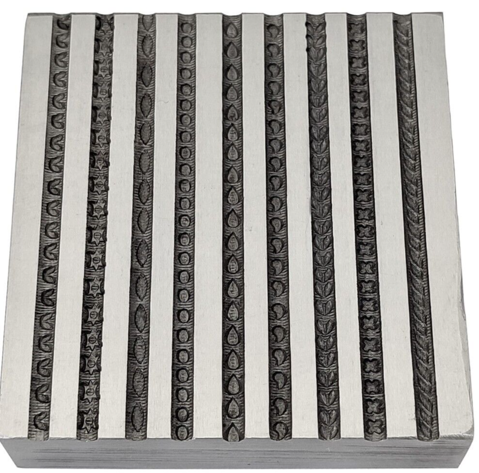 Design #8 Wire Impression Die 9 in 1 Pattern - Wire Bangle Die | eBay