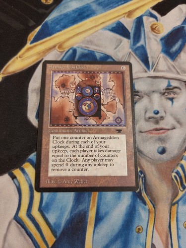 Armageddon Clock MTG Antiquities Uncommon Artifact Slightly Played x1 ...