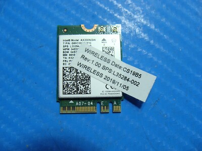HP EliteBook 840 G6 14" Genuine Wireless WiFi Card AX200NGW L35284-002 ...