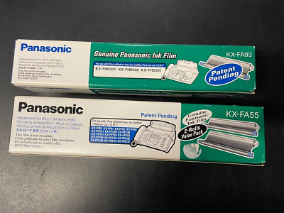 NEW OLD STOCK PANASONIC KX-FA55 & KXFA93 FAX MACHINE REPLACEMENT INK ...