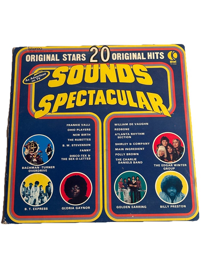 SOUNDS SPECTACULAR 20 Original Stars 20 Hits LP -12" K-Tel Records ...