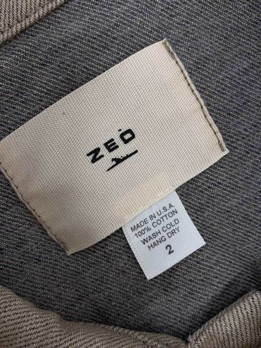 Other Brands ZED Coat 2 Cotton BEG Solid Beige Coveralls Used | eBay