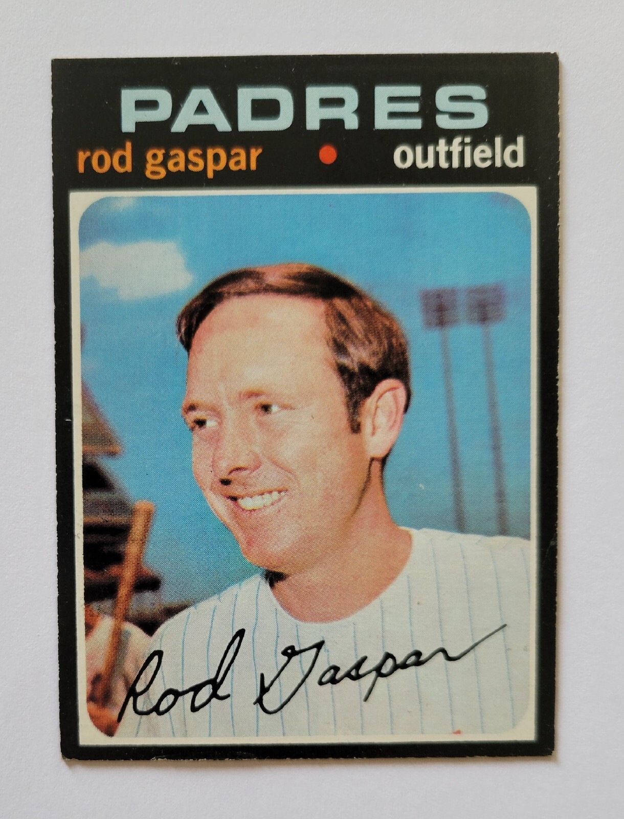 1971 Topps Baseball - #383 - Rod Gaspar OF - San Diego Padres | eBay