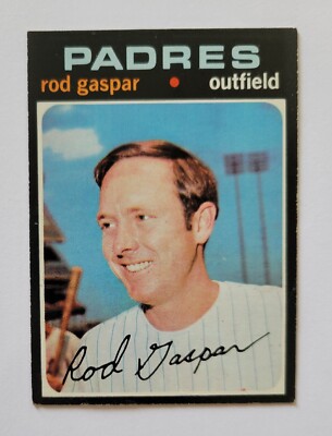 1971 Topps Baseball - #383 - Rod Gaspar OF - San Diego Padres | eBay