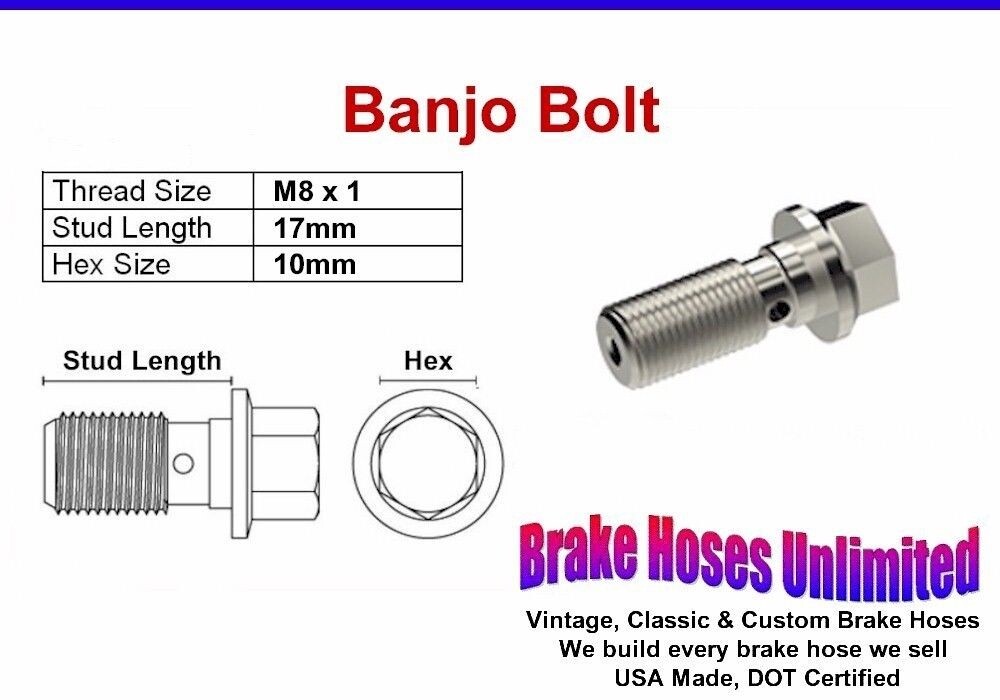 BANJO BOLT - M8 x 1 - 17mm | eBay