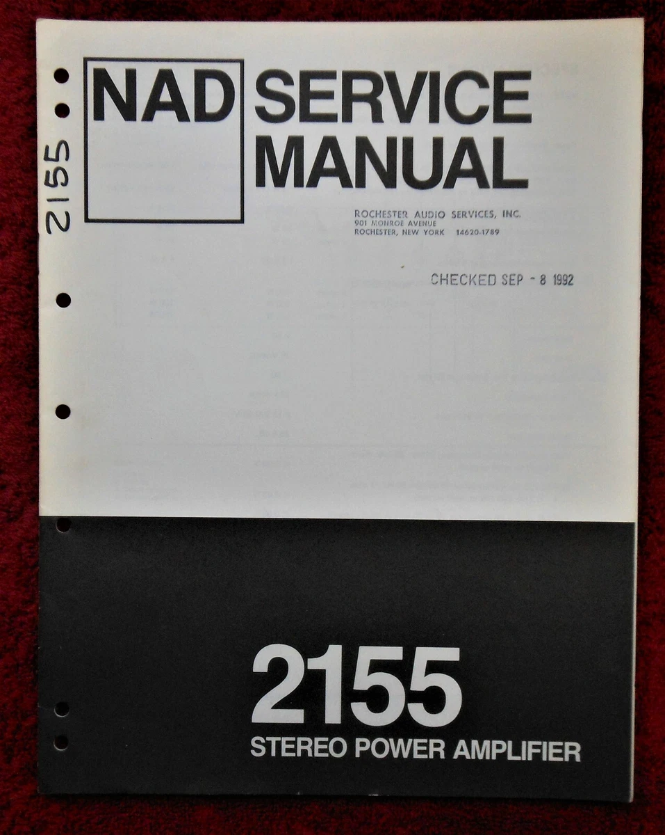 NAD 2155 Solid State Amp Receiver On Demand PDF Download, 60% OFF