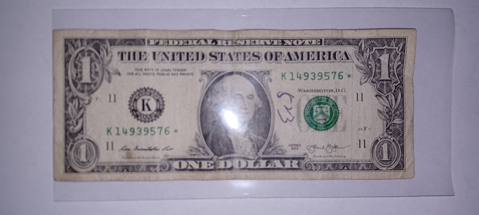 $1 Dollar Bill ☆STAR☆ Note Series 2013 | eBay