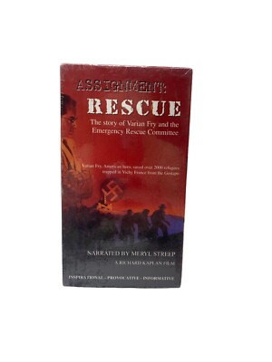 WW2: ASSIGNMENT: RESCUE STORY OF VARIAN FRY VHS Narrated By MERYL ...