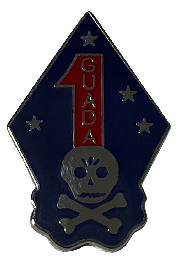 Pack of 50 1st USMC Marines LARP Guada Motorcycle Hat Cap Lapel Pin M ...