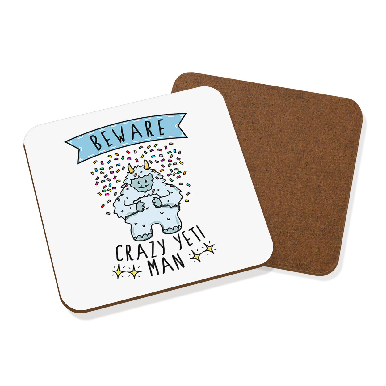 Beware Loco Yeti Hombre Posavasos - Divertido Monster | eBay